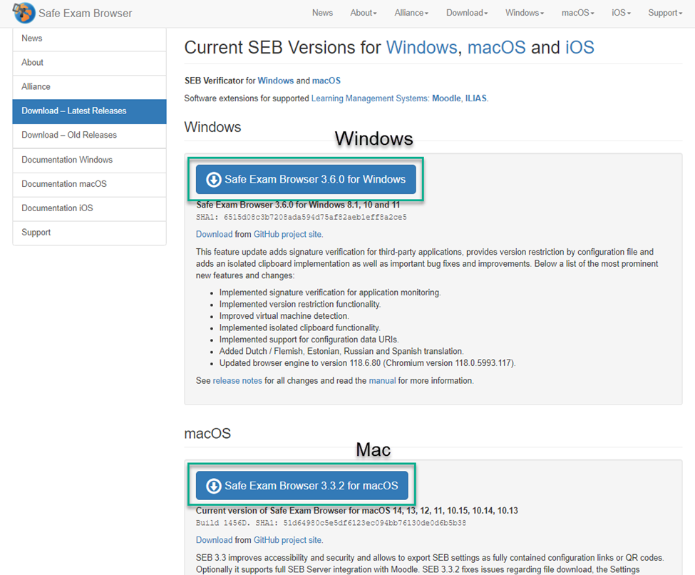 Installation and Use of Safe Exam Browser – National University of ...